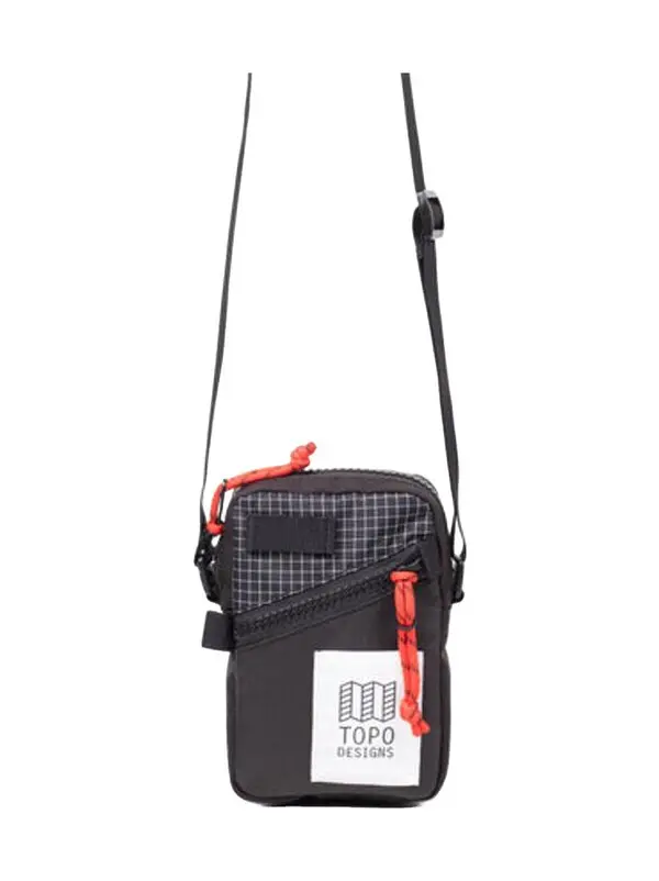 TOPO DESIGNS Mini Shoulder Bag - Black/grid