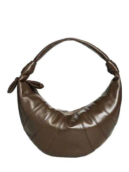LEMAIRE Fortune Croissant Leather Shoulder Bag - Otter