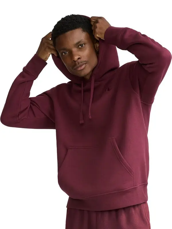 Champion Powerblend C Logo Hoodie - Windsor Wine