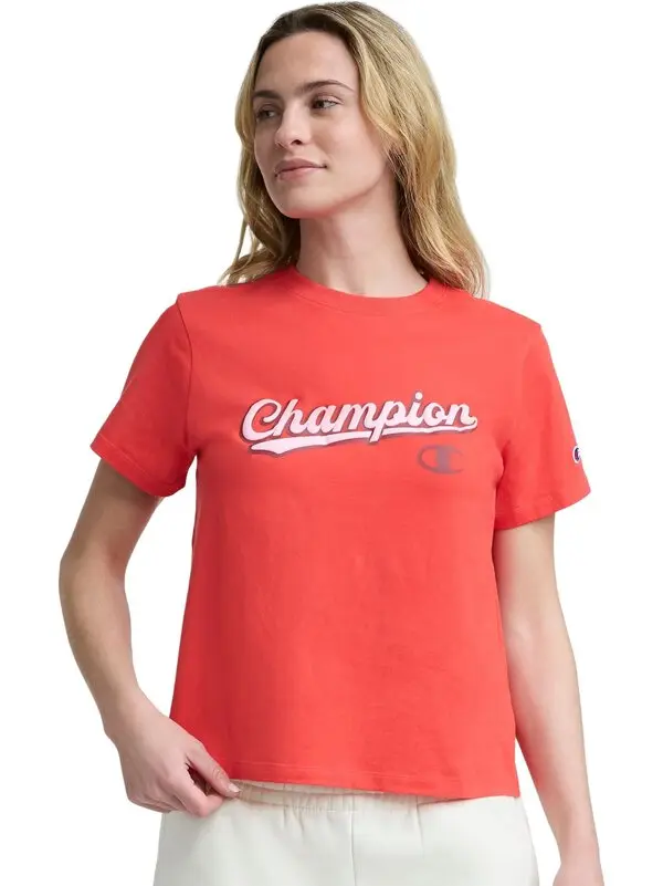 Champion Modern Retro Baseball Graphic T-shirt - Poppy Red