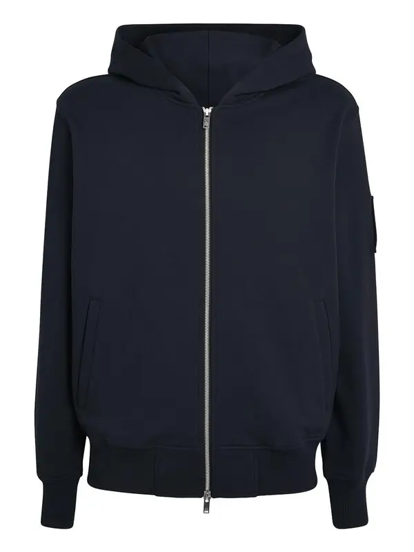 Moose Knuckles Hartsfield Zip-up Hoodie - Navy