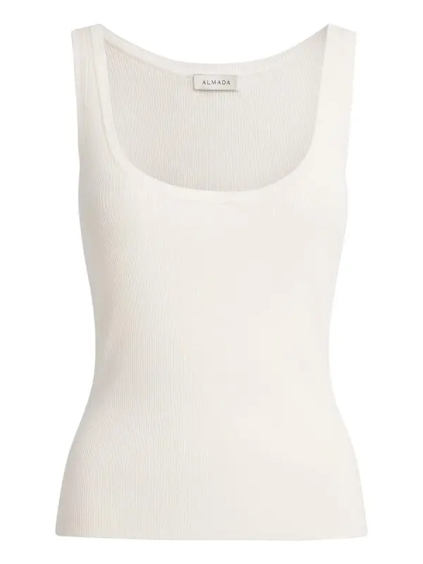 Almada Label Wool-silk-cashmere Indy Tank Top - Ivory