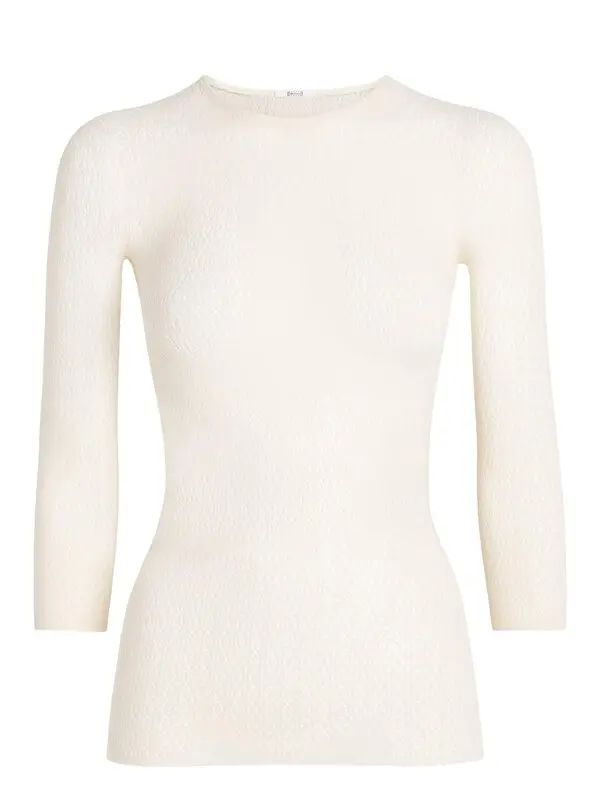 Wolford Net Daisy Top - Ivory