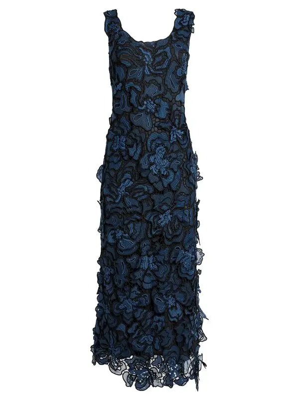 Simkhai Corinna Lace Midi Dress - Navy