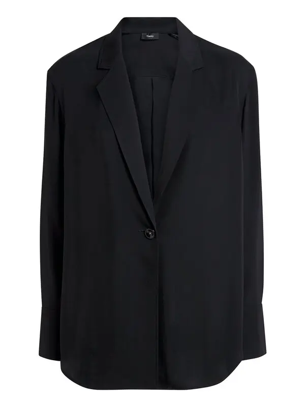 Theory Airy Relaxed-fit Blazer - Black