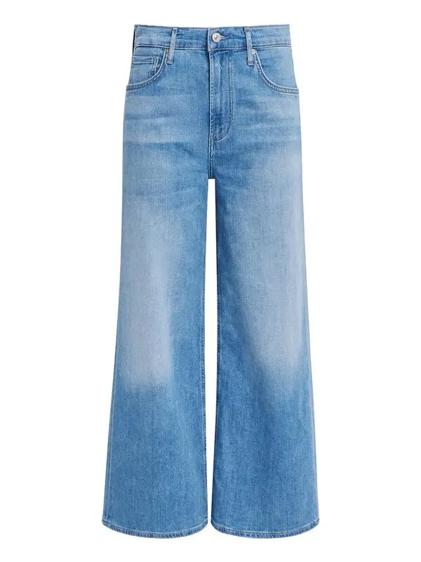 Citizens Of Humanity Cropped Lyra Wide-leg Jeans - Blue