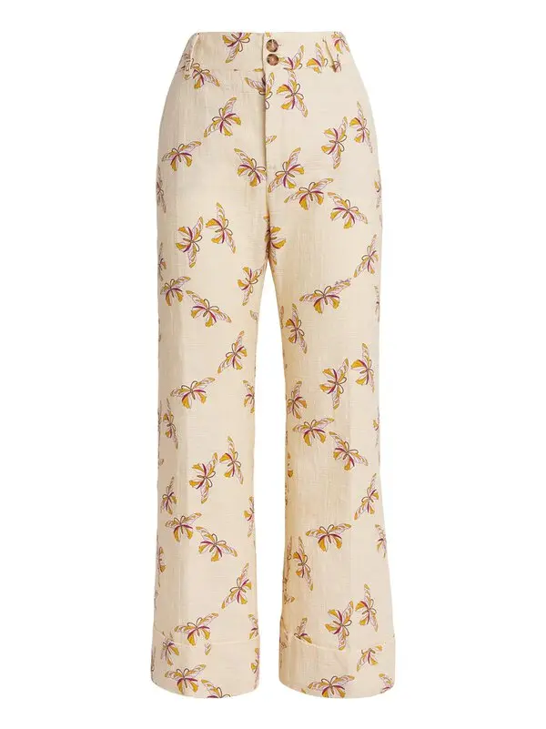 La DoubleJ Farfalla Hendrix Flared Trousers - Pink