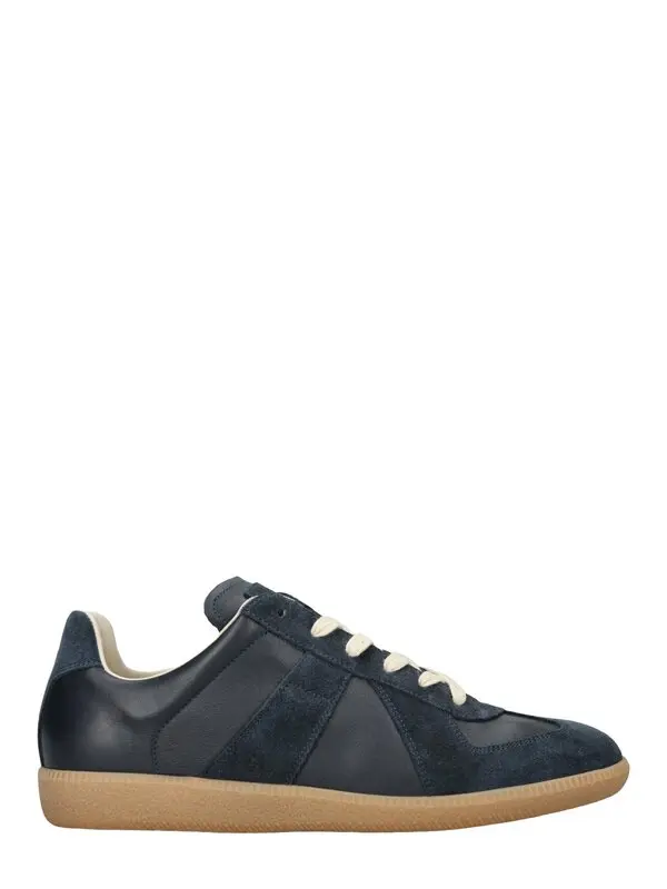 MAISON MARGIELA Leather-suede Replica Sneakers - Blue