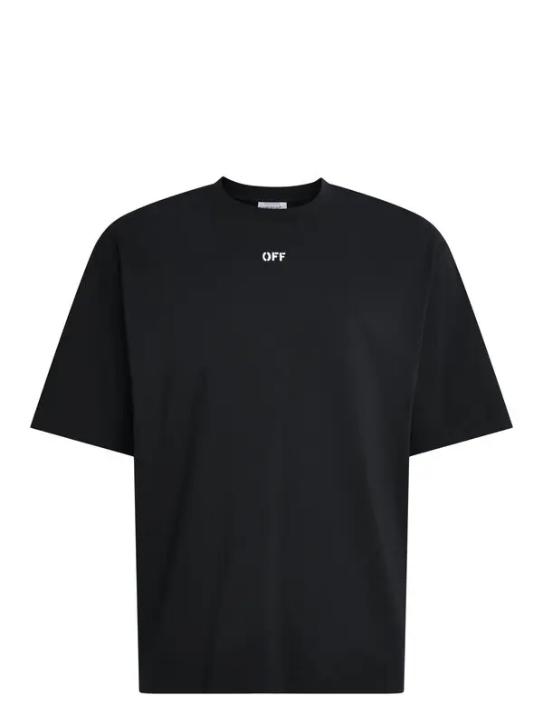 Off-White Cotton Spray Arrow T-shirt - Black