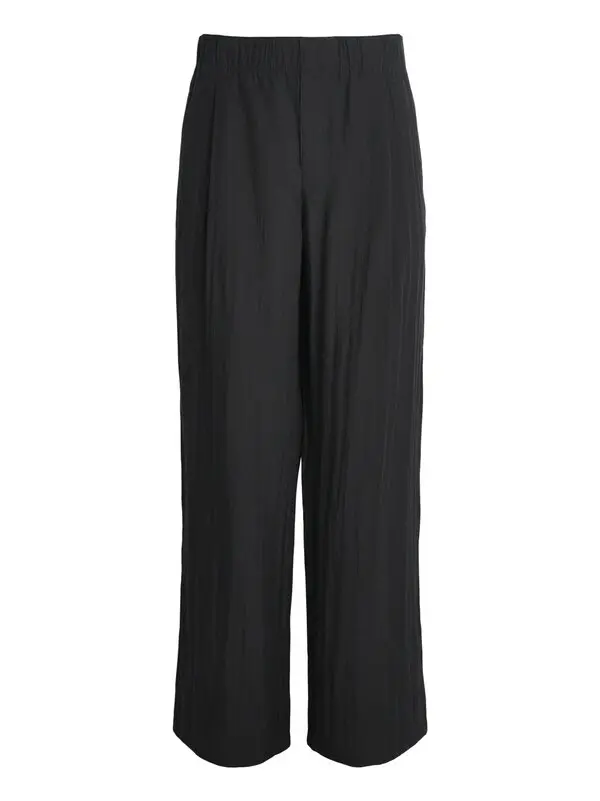 Our Legacy Linen-blend Wide-leg Leisure Trousers - Black