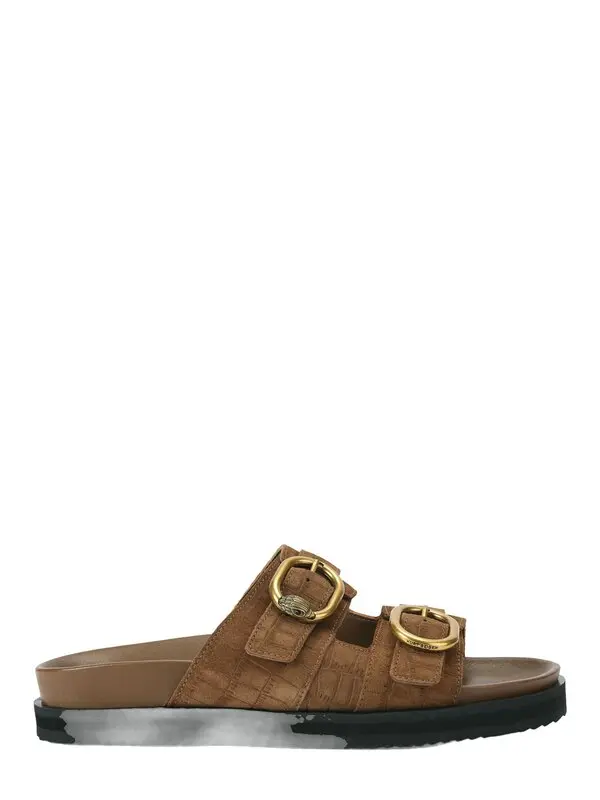 Kurt Geiger Suede Bancroft Sandals - Beige