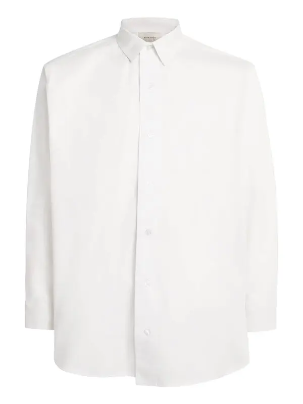ALAN SCOTT Cotton Jesse Button Shirt - White