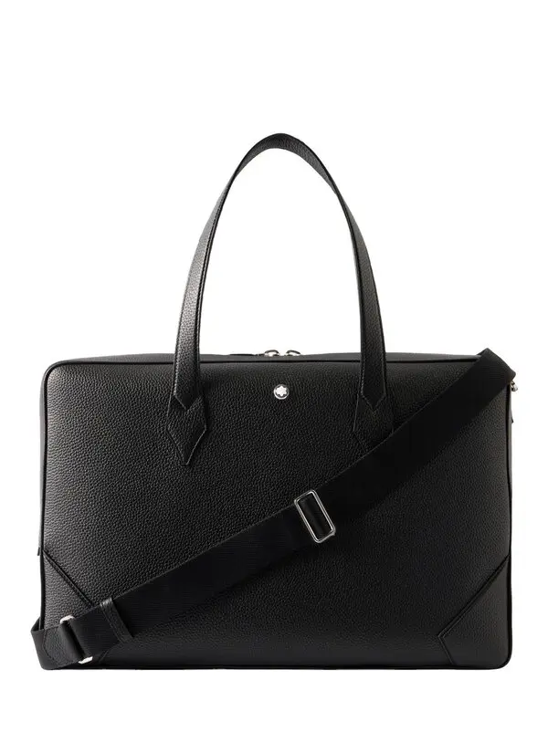 Montblanc Full-grain Leather Weekend Bag - Black