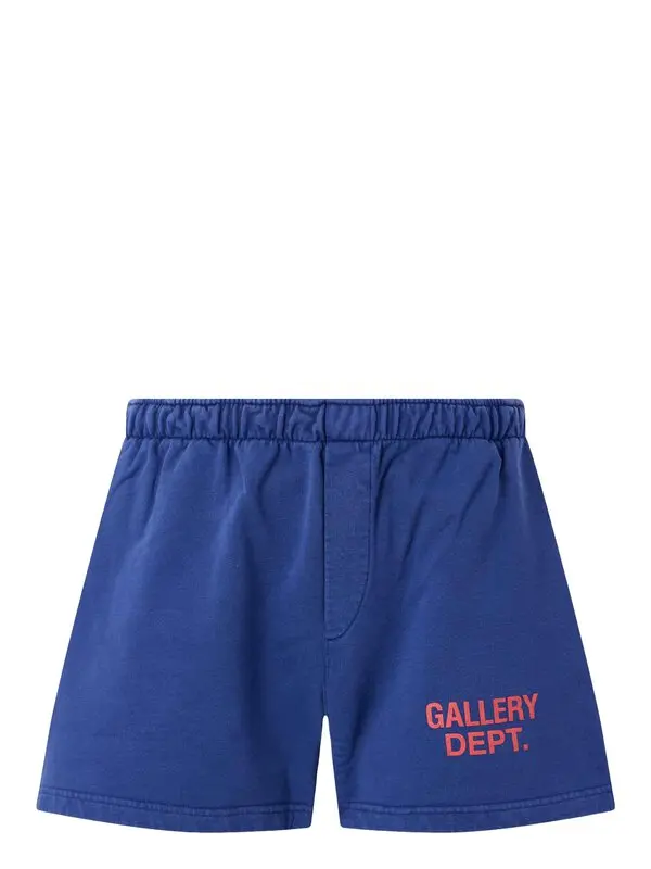 GALLERY DEPT. Zuma Straight-leg Cotton-jersey Shorts - Navy