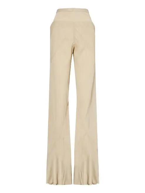Rick Owens Wide-leg Silk Trousers - Sand