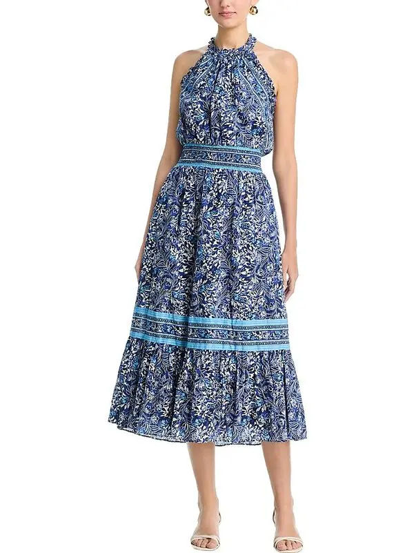 Ramy Brook Printed Delia Dress - Navy Floral