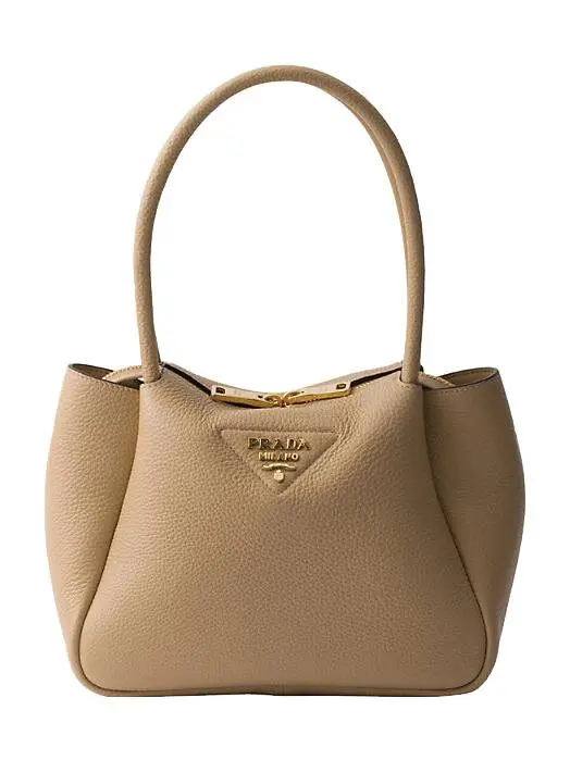 Prada Leather Shoulder Bag - Neutral