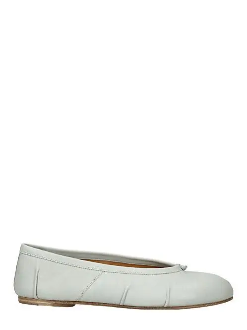 MAISON MARGIELA Tabi Leather Ballet Flats - Bone
