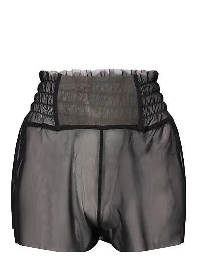 Rick Owens Sheer Stretch-mesh Boxing Shorts - Black