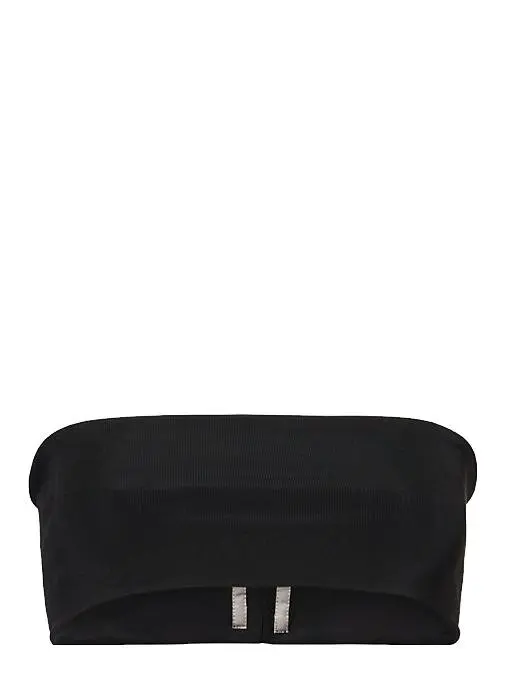 Rick Owens Bandeau Stretch-jersey Top - Black