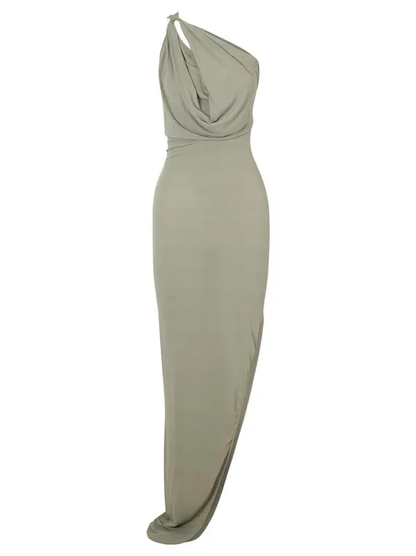 Rick Owens Aaliyah One-shoulder Gown - Green