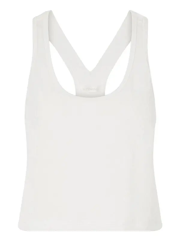 Suzie Kondi Tia Cotton-blend Terry Tank Top - Neutrals