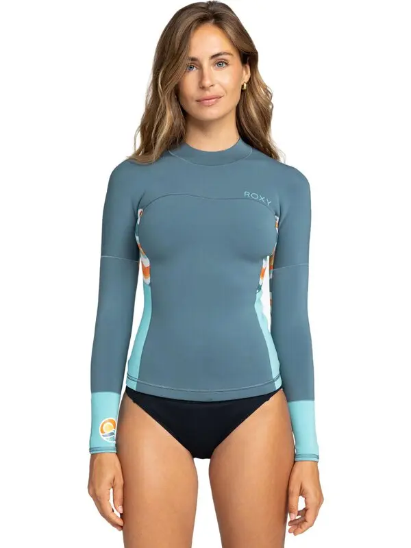 Roxy 1mm Swell Series Longsleeve Wetsuit Top - Starglazer