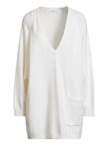 Max Mara Knitted Wool And Cashmere Sweater - White