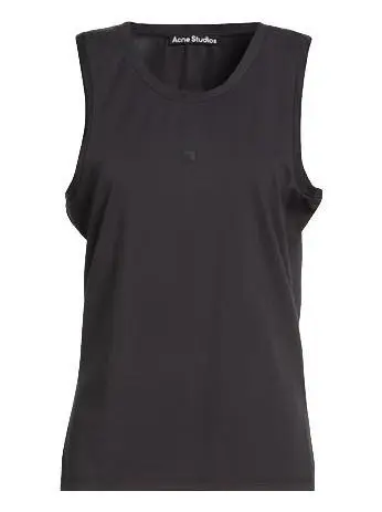 Acne Studios Tank Top In Organic Cotton And Elastane - Black