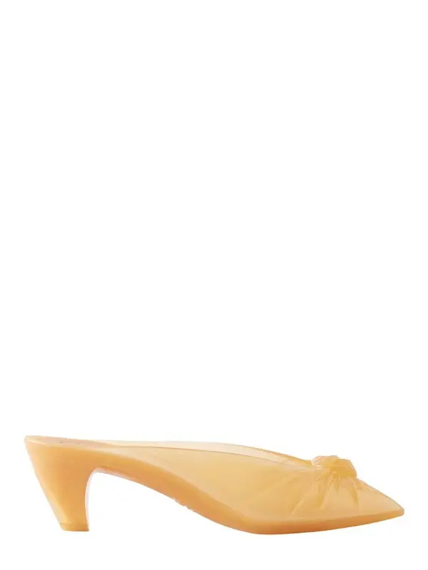 Chloé Ruched Tpu Mules - Yellow