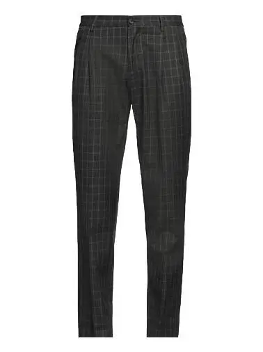 Dolce & Gabbana Tailored Checked Cotton Pants - Grey