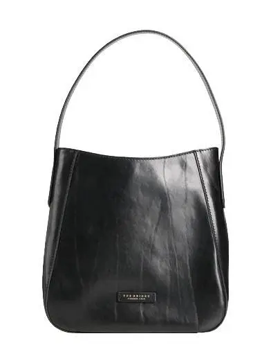THE BRIDGE Leather Hobo Bag - Black