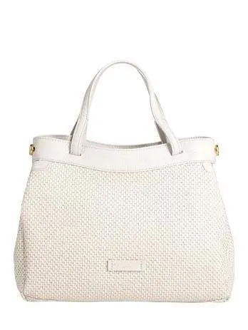 GIANNI CHIARINI Handbag In Raffia And Leather - Off White