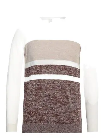MQJ Striped Crewneck Sweater - Off White