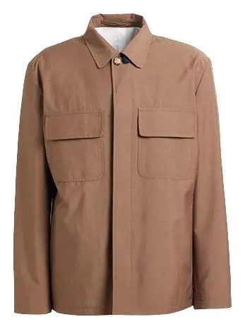 LARDINI Shirt Size Wool, Cotton - Brown
