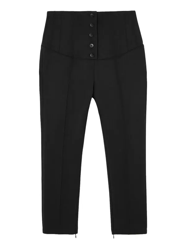Jacquemus Le Pantalon Arlesien Crepe Capri Pants - Black