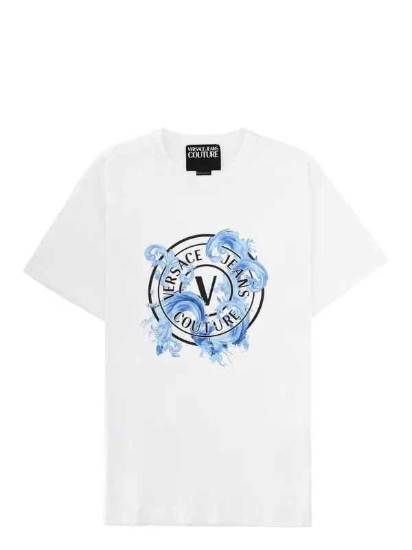 Versace T-shirt Con Stampa - White