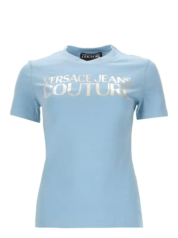 Versace Logo T-shirt - Azure
