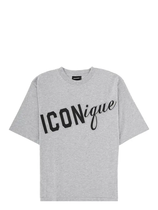 Dsquared2 T-shirt Con Stampa - Grey