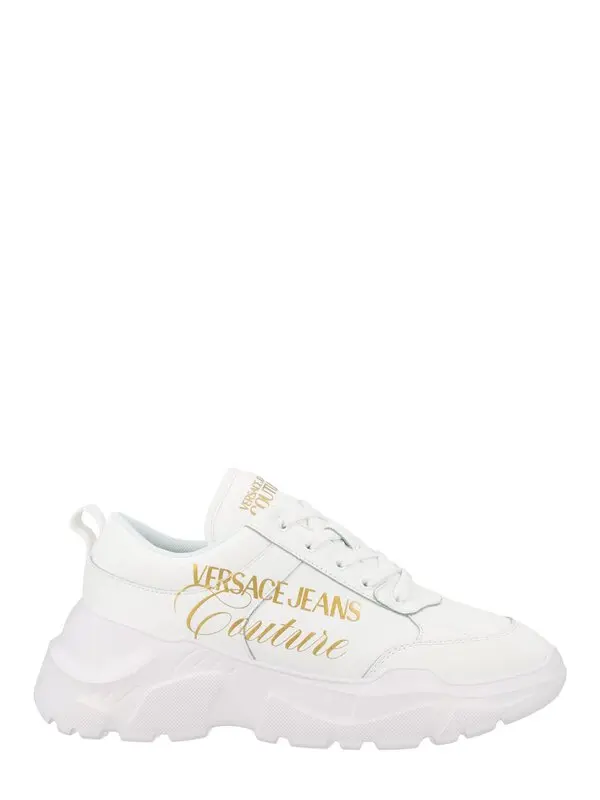 Versace Logo Sneakers - White