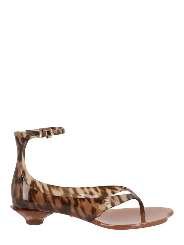 Chloé Sandalo Jelly Sandals - Brown