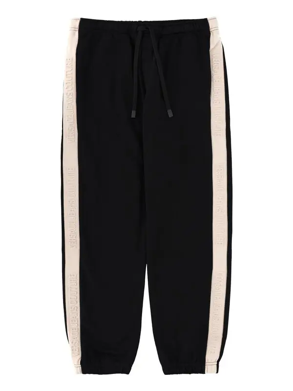 Versace Pantalone Jogging Con Logo - Black
