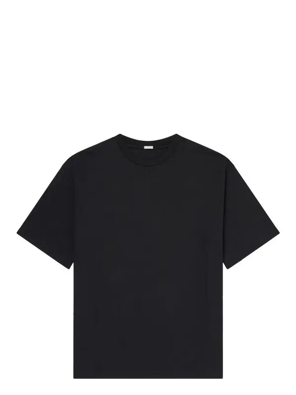 A.PRESSE Cotton And Cashmere-blend T-shirt - Black