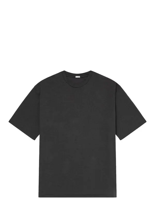 A.PRESSE Cotton And Cashmere-blend T-shirt - Gray