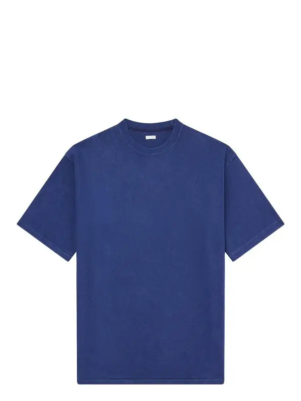 A.PRESSE Vintage Cotton-jersey T-shirt - Blue