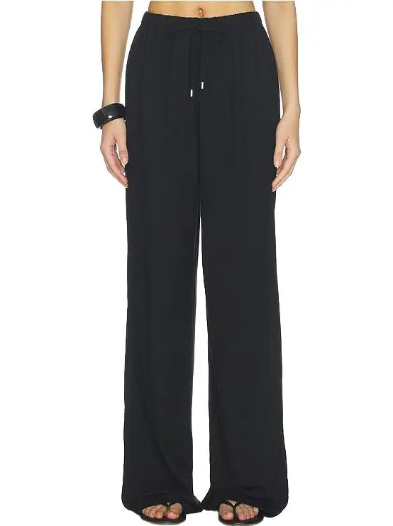 ALL THE WAYS Beth Drawstring Pant - Black