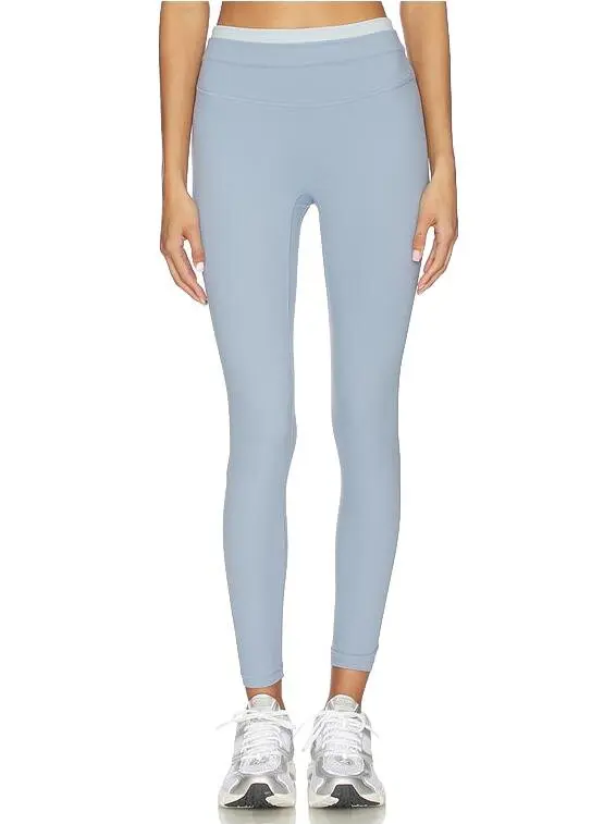 GOLD HINGE Double Waist Strydeform Legging In Slate - Artic