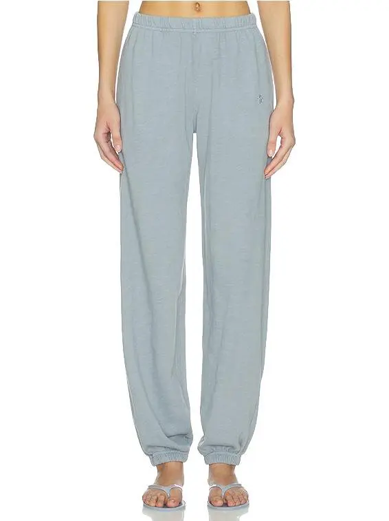 Eterne Lightweight French Terry Boyfriend Pocket Sweatpant - Slate