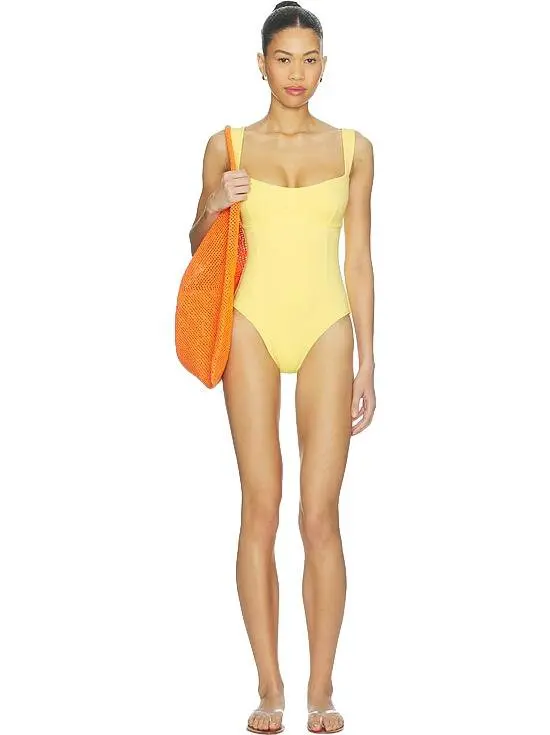 Good American Compression Sweetheart One Piece - Lemon Light