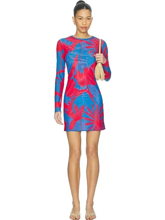 Eywasouls Malibu Scarlet Mini Dress - Radiant Flora